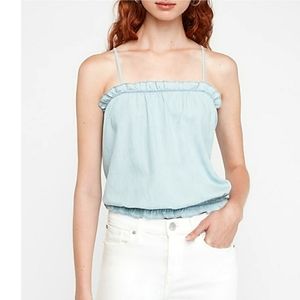 Express | Tops | New Express Denim Bubble Cami | Poshmark